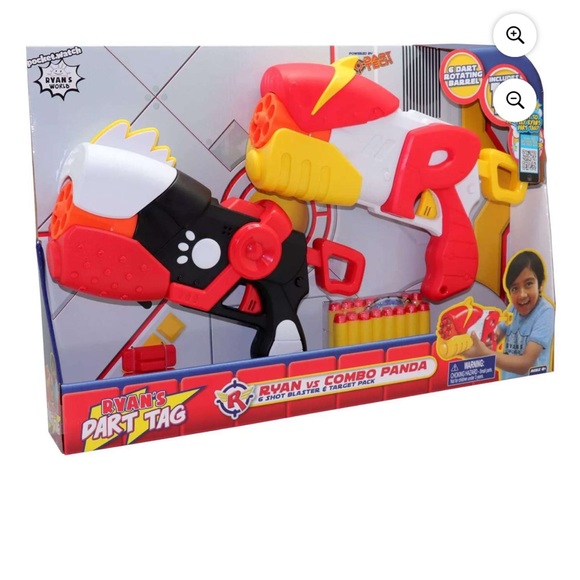 ryans toys | Toys | Ryans Dart Tag Vs Combo Panda 6 Shot Blaster Target ...